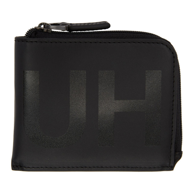 Hugo Black Statement Logo Zip Wallet Hugo Boss