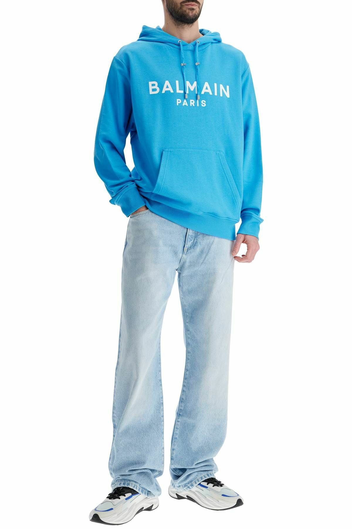 BALMAIN light wash loose fit jeans Blue Balmain