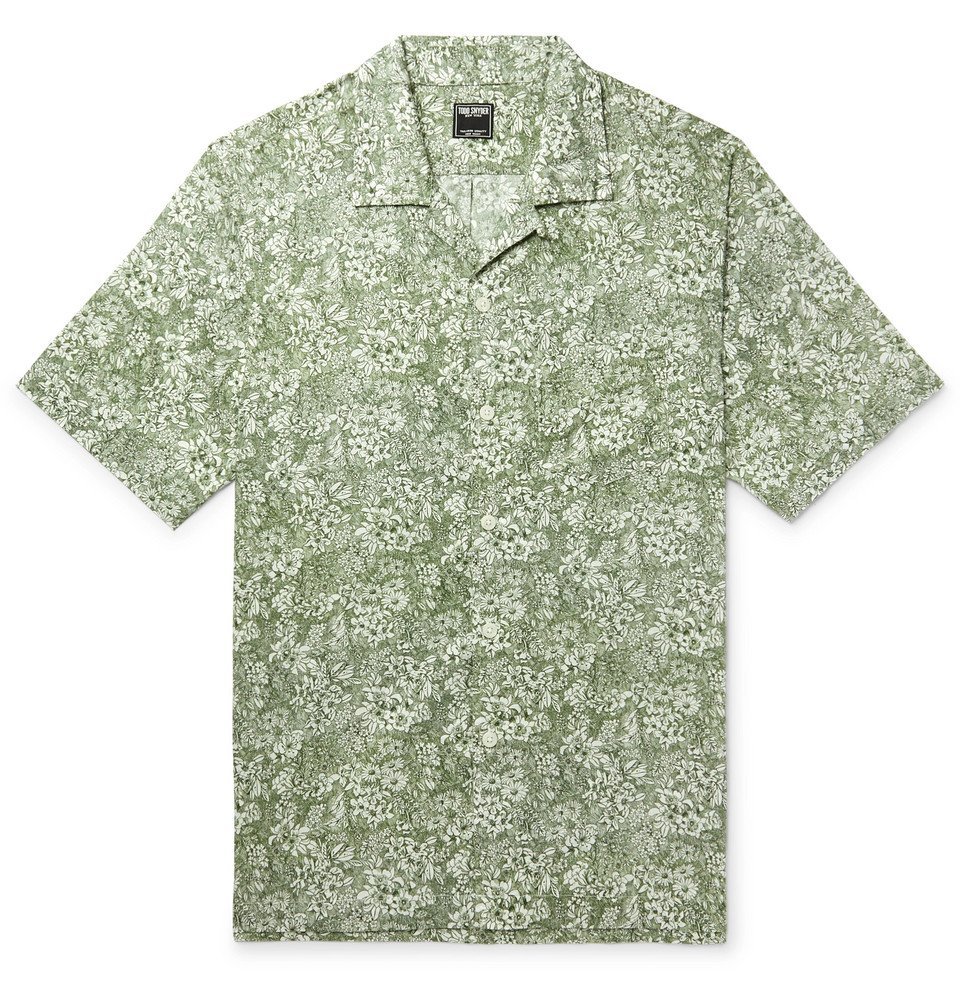 Todd Snyder - Liberty London Camp-Collar Printed Cotton-Poplin Shirt ...