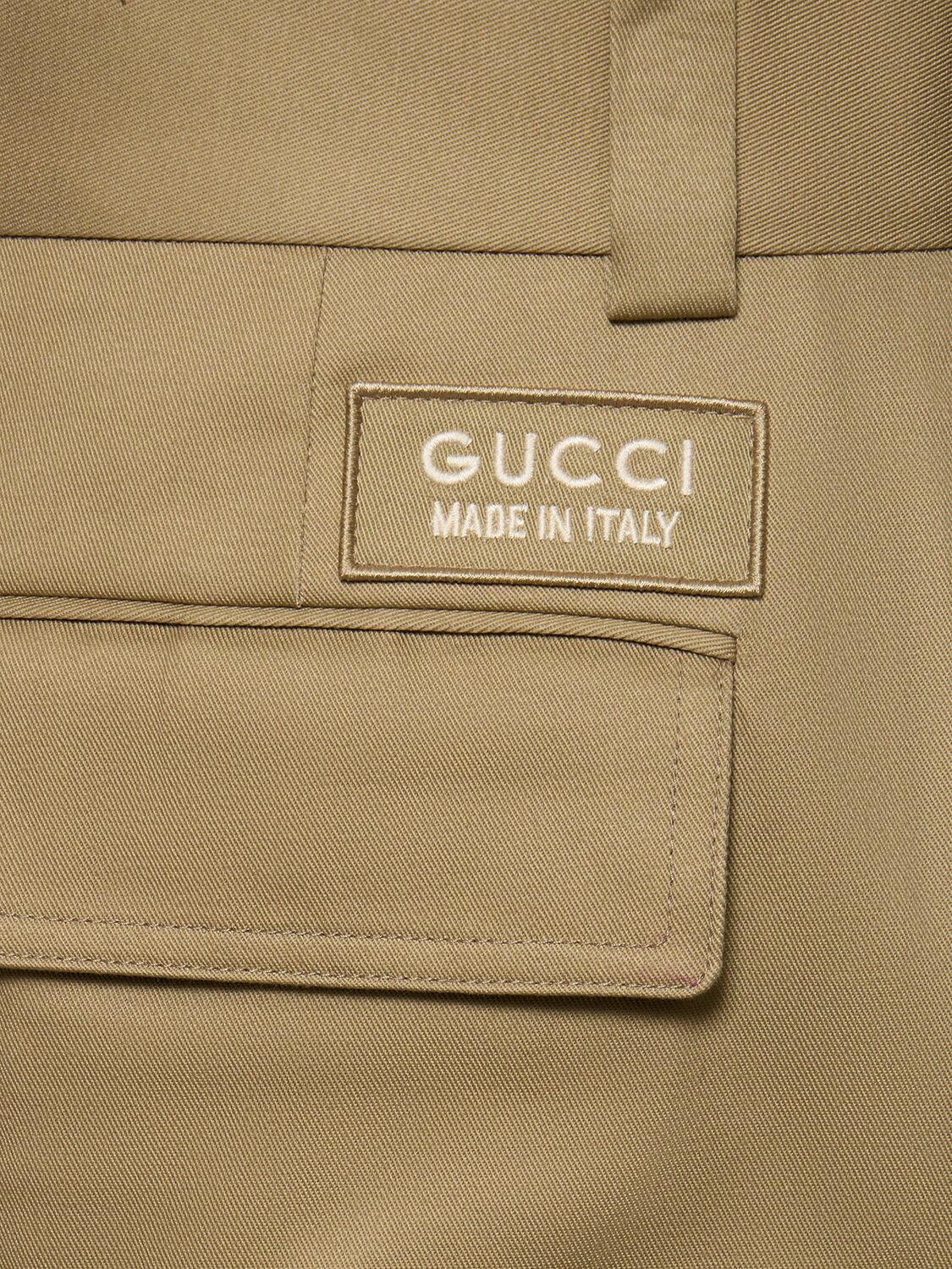 GUCCI - Military Cotton Drill Cargo Pants Gucci