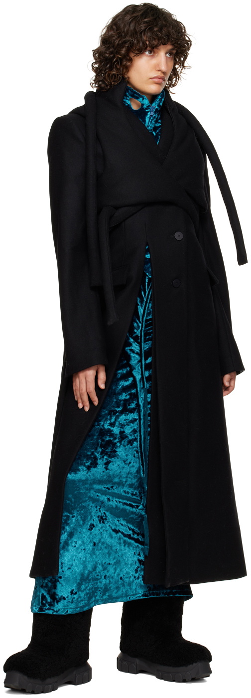 Ottolinger Black Split Blazer Wrap Coat Ottolinger