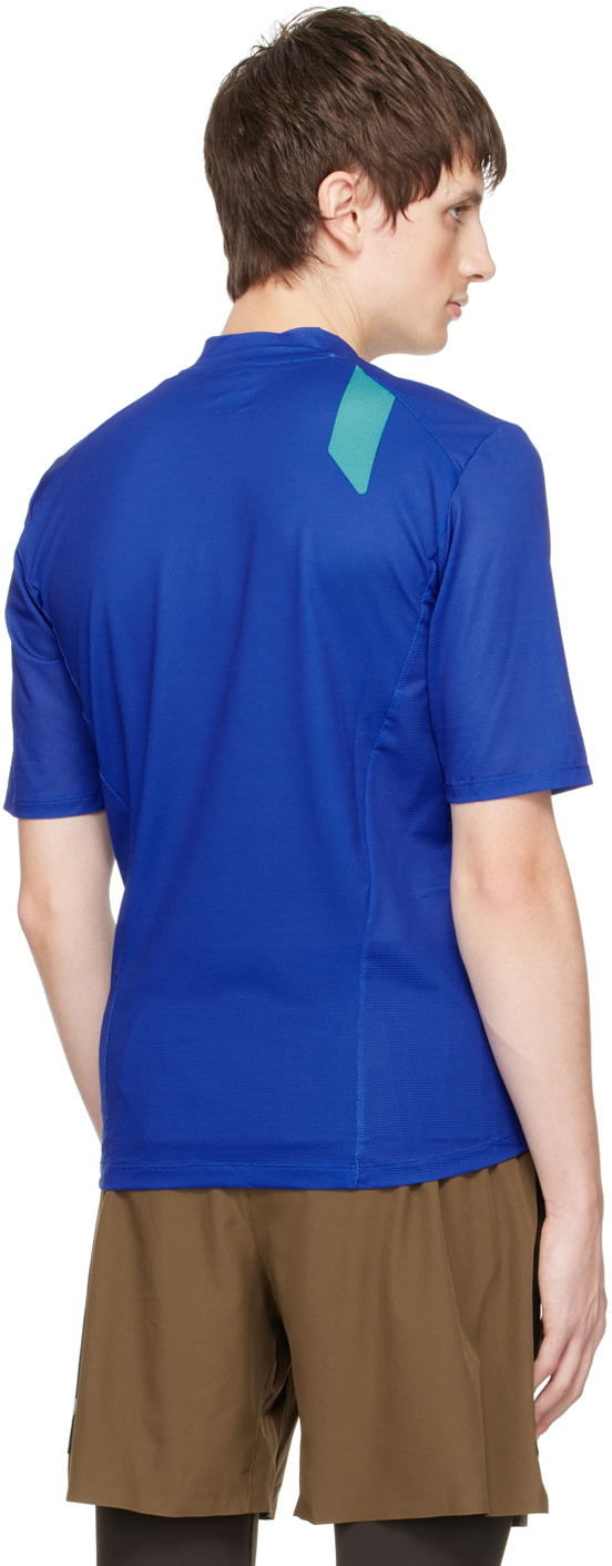 Soar Running Blue Hot Weather Zip T-Shirt Soar Running