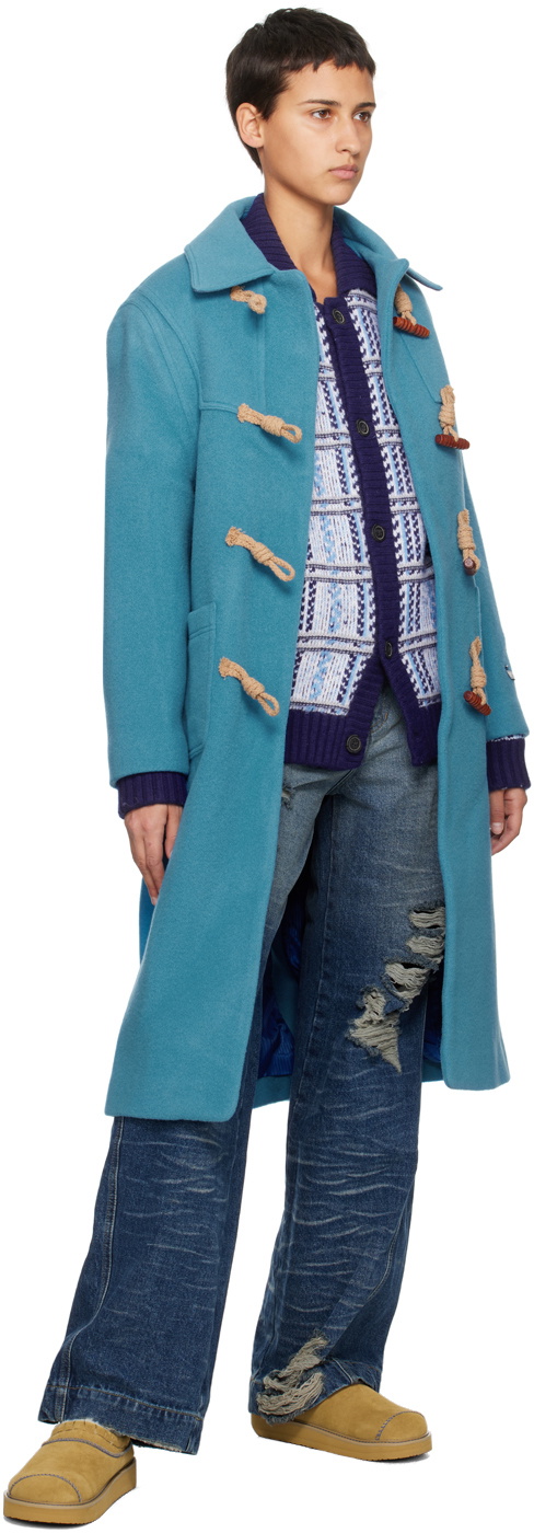 ADER error Blue Toggle Duffle Coat ADER error