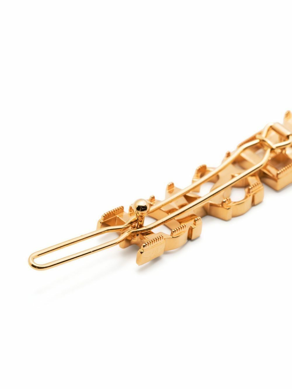 Versace Gold-Tone Logo Hair Clip Versace