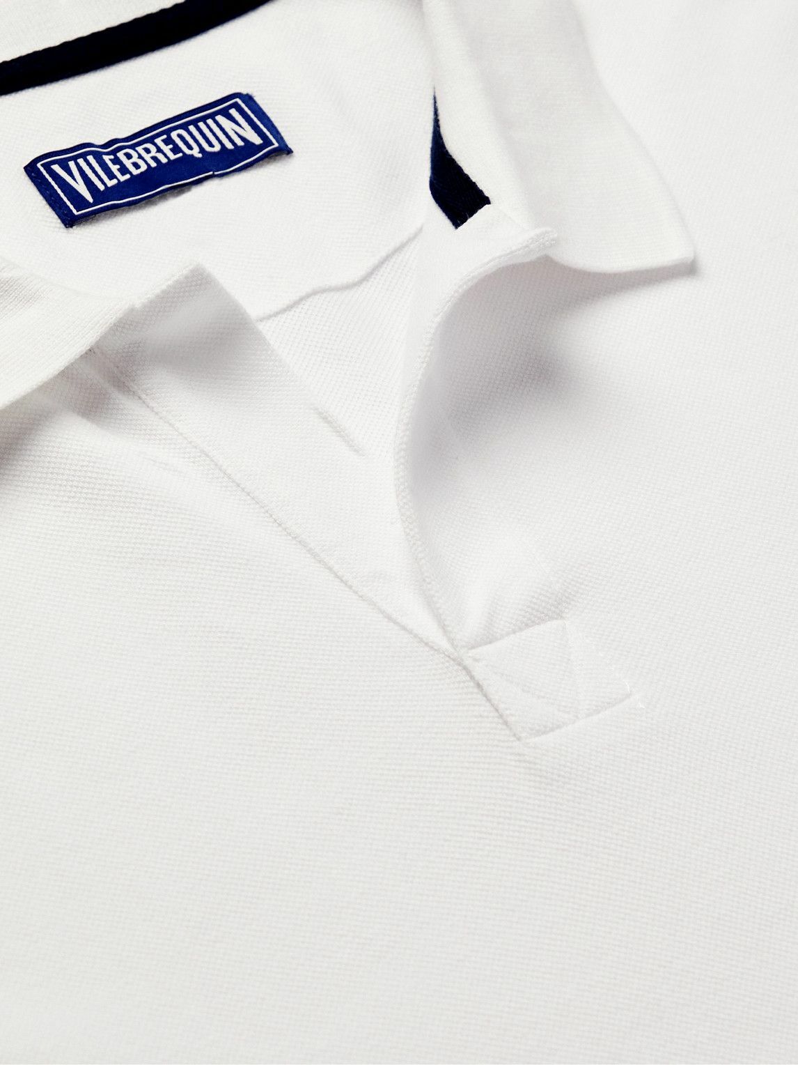 Vilebrequin - Logo-Embroidered Cotton-Piqué Polo Shirt - White Vilebrequin