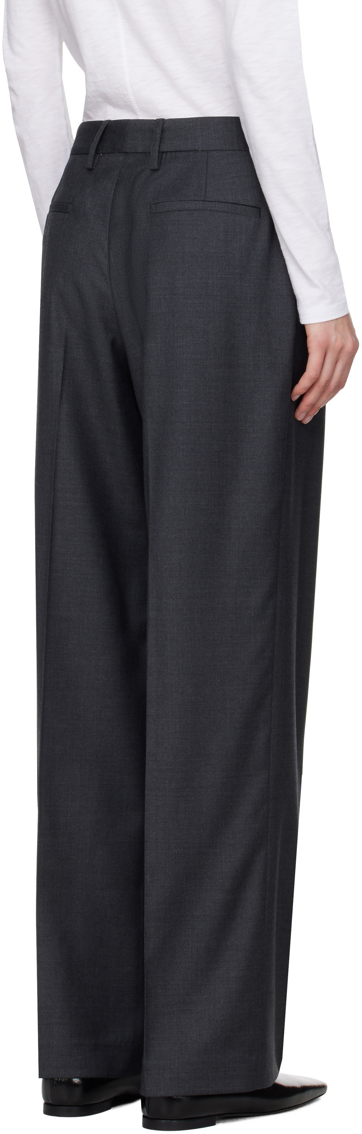 CO Gray Drop Waist Trousers CO