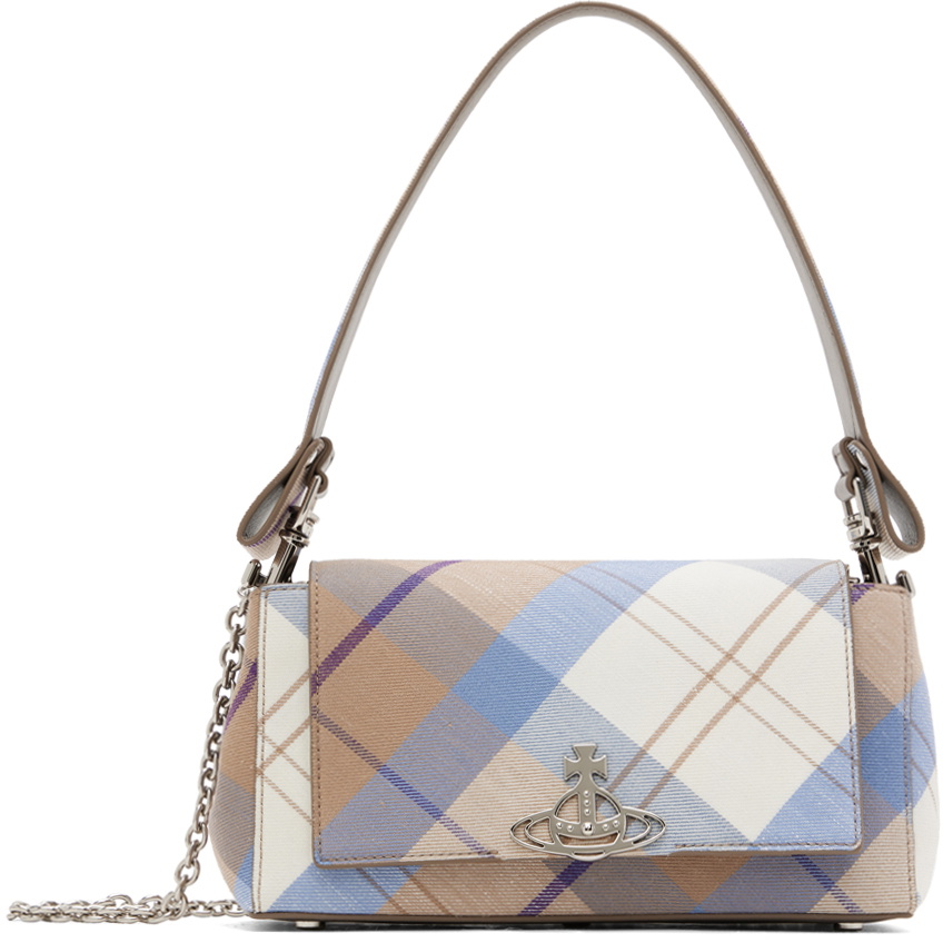 Vivienne Westwood SSENSE Exclusive Capsule Beige & Blue Hazel Medium Bag Vivienne Westwood