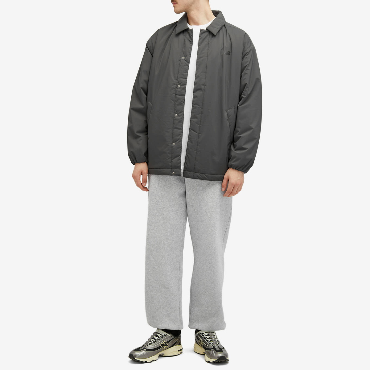 New Balance Coaches Jacket in Blacktop New Balance