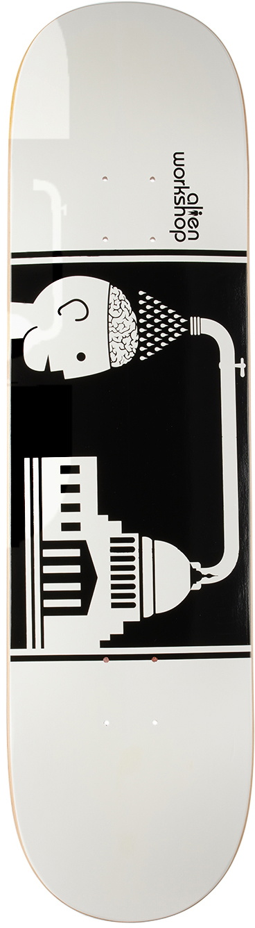 Alien Workshop White Graphic Brainwash Skateboard Deck