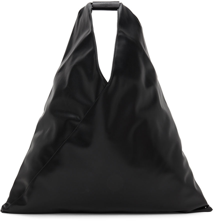 MM6 Maison Margiela SSENSE Exclusive Black XXL Triangle Tote MM6 Maison ...