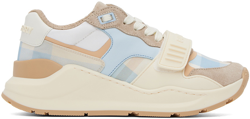 Burberry Blue Check Sneakers Burberry