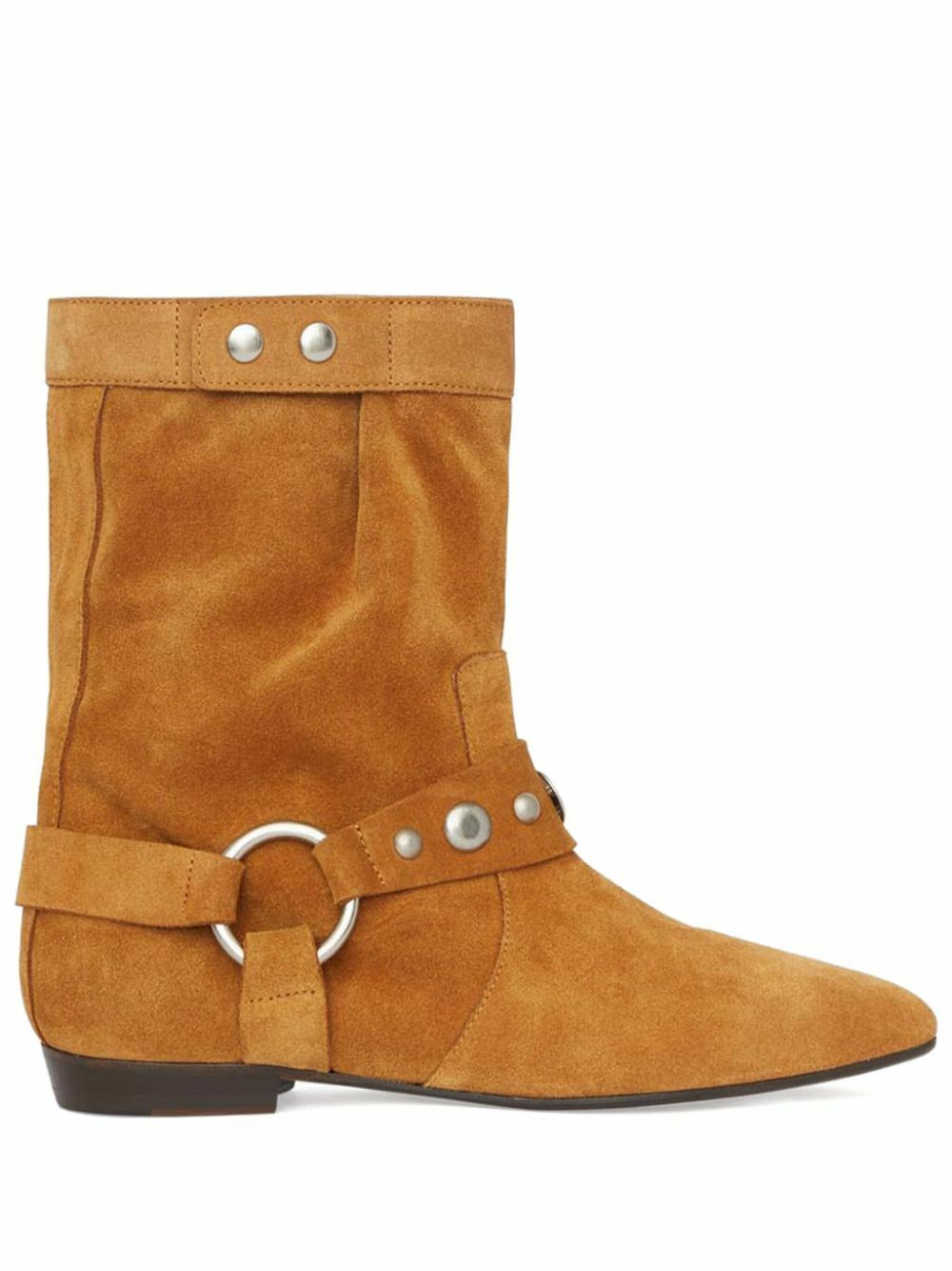 ISABEL MARANT Brown Stania Studded Suede Boots Isabel Marant