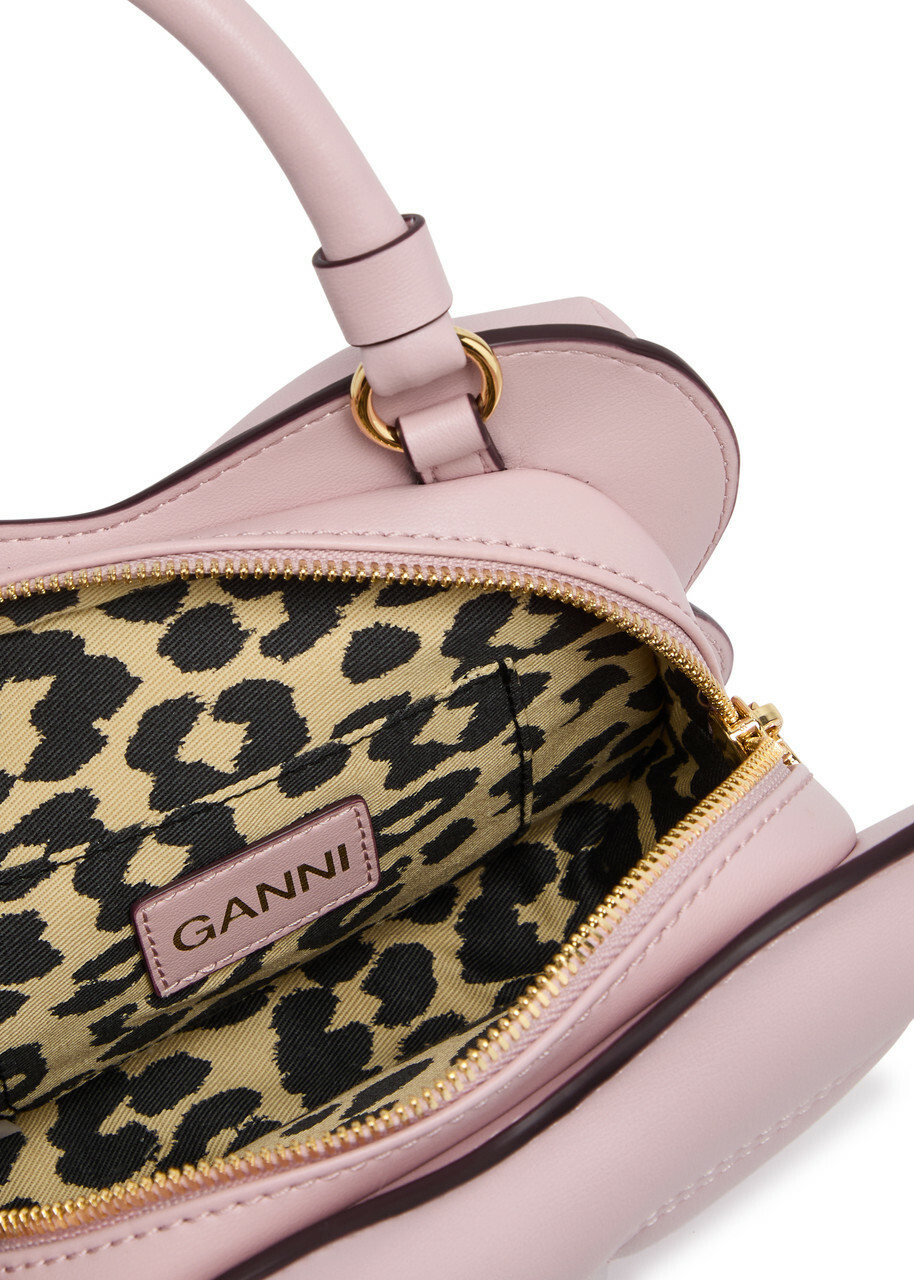 Ganni Butterfly Small Leather Cross-body bag - Light Pink - One Size GANNI