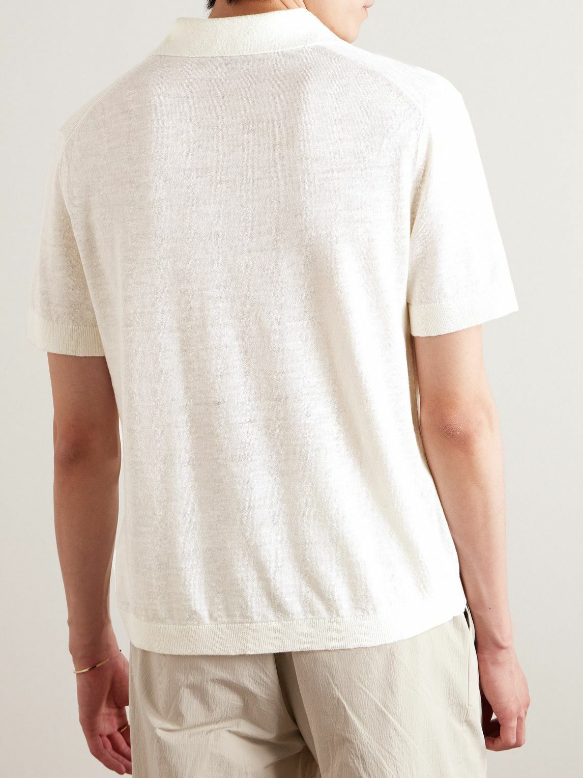 Theory - Brenan Linen-Blend Polo Shirt - White Theory
