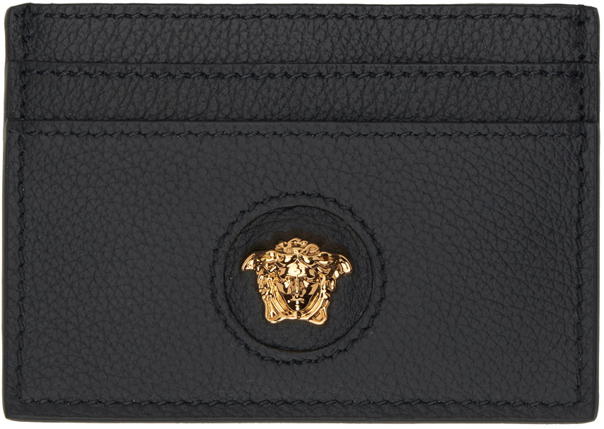 Versace Black 'La Medusa' Card Holder Versace
