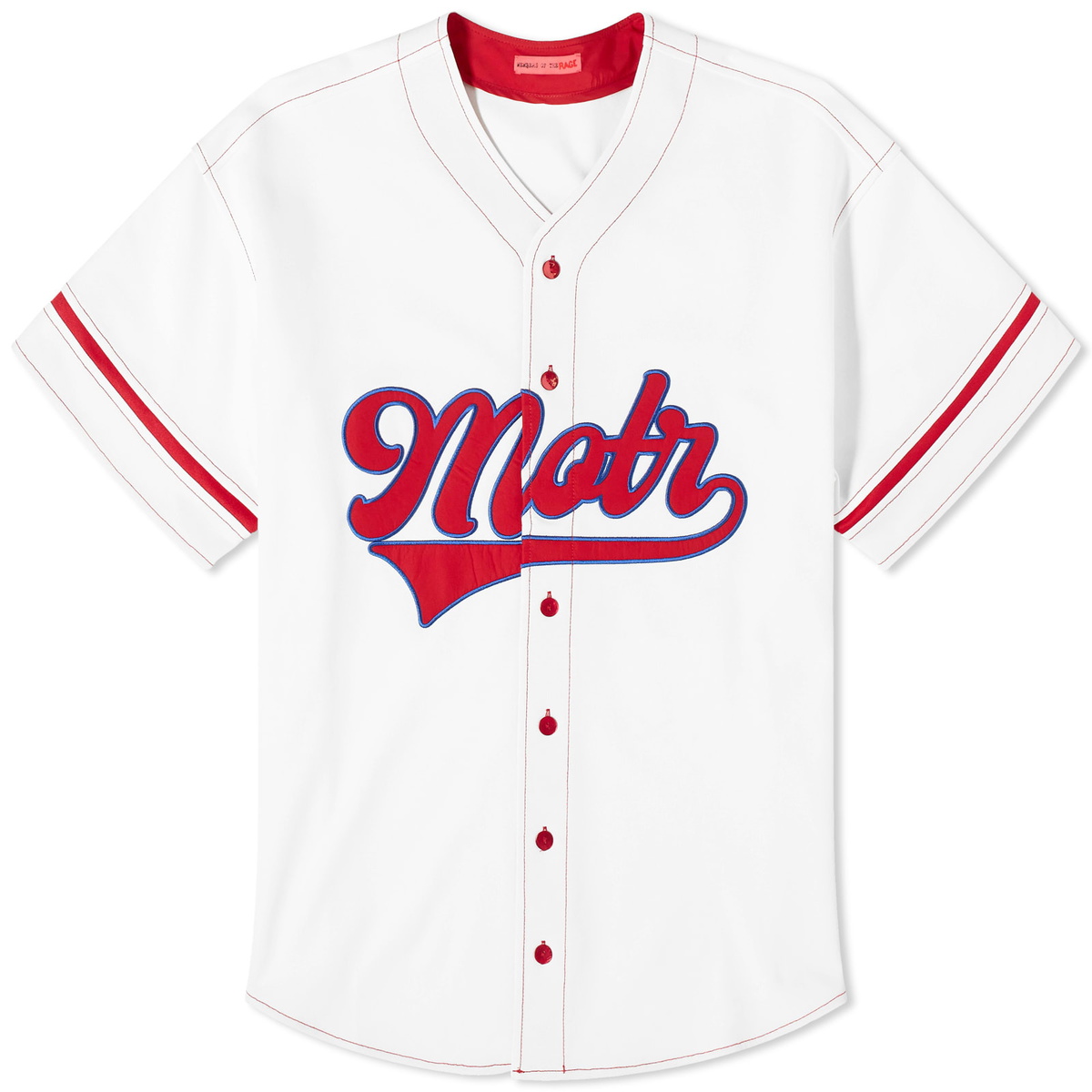 Members of the Rage Men's Baseball Jersey in White Members of the Rage