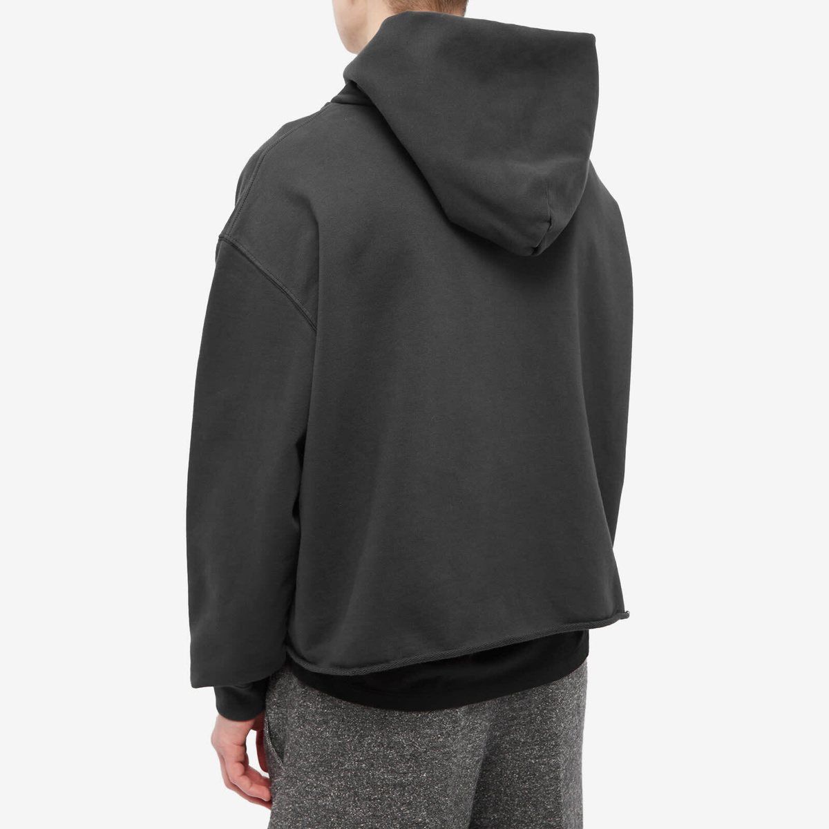 Maison Margiela Men's Embroidered Numbers Logo Hoody in Charcoal Maison ...