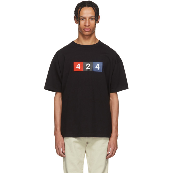 424 Black Honestee T-Shirt 424