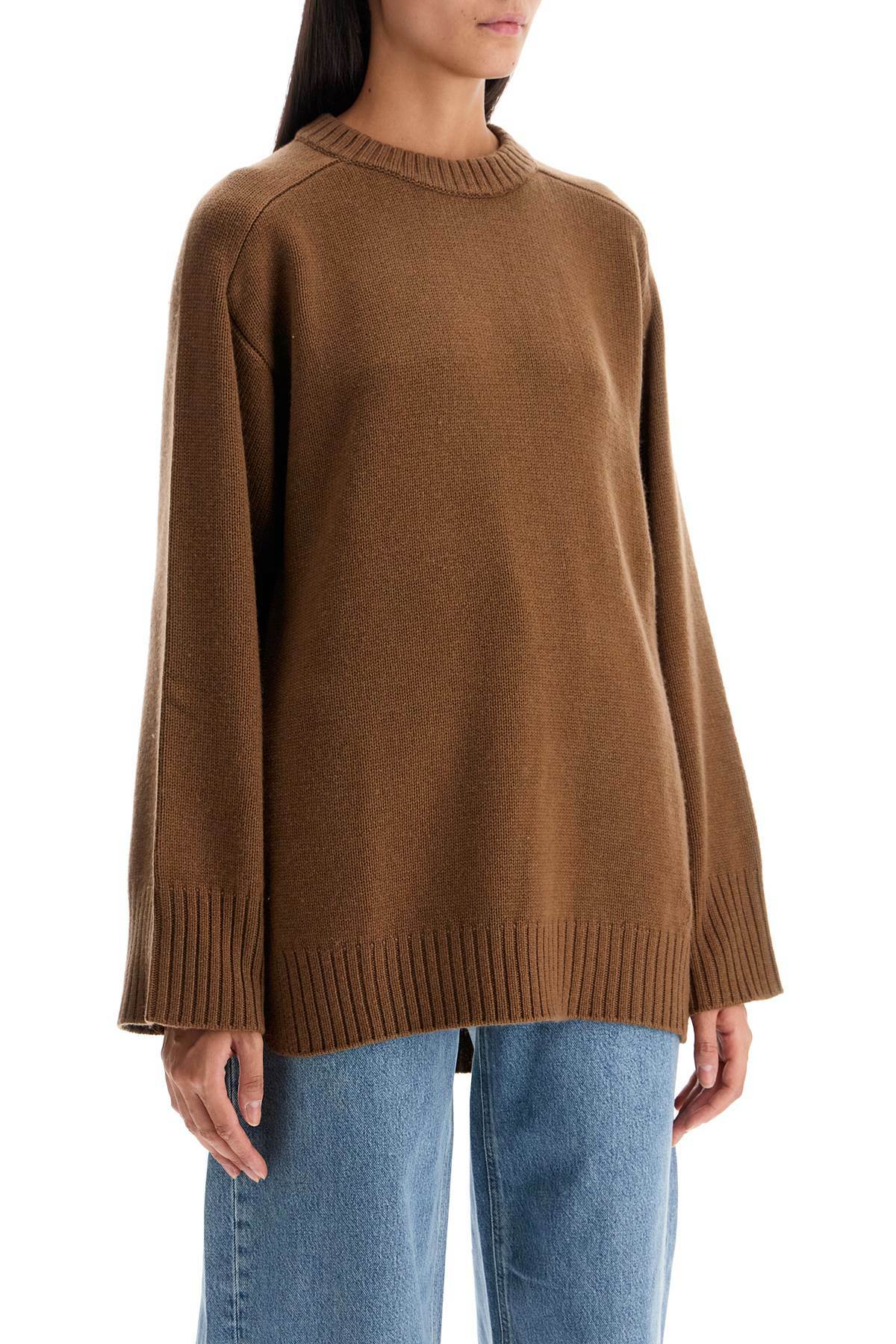 LOULOU STUDIO safi wool and cashmere pullover Brown Loulou Studio
