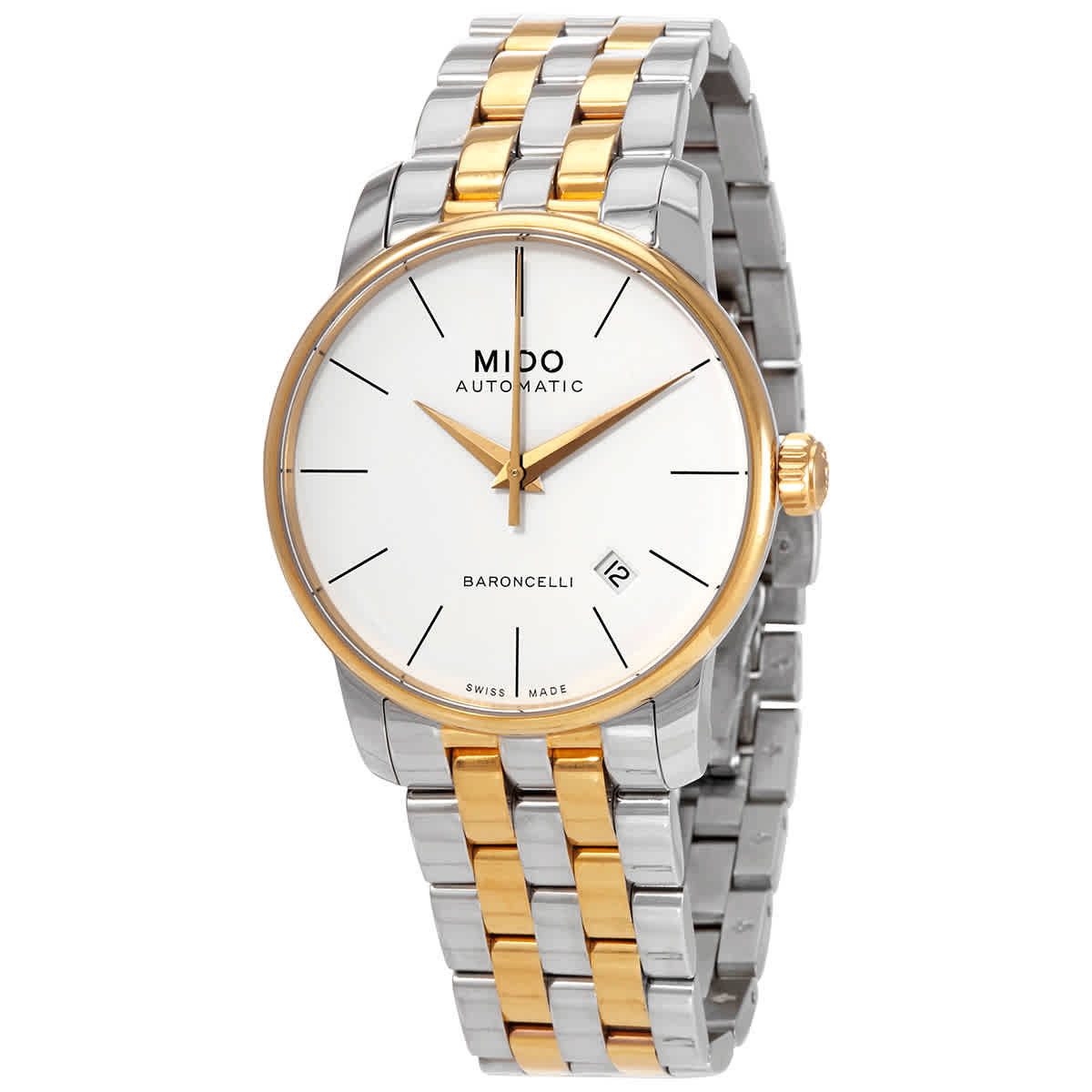 Mido Baroncelli II Automatic White Dial Mens Watch M86009761 Mido
