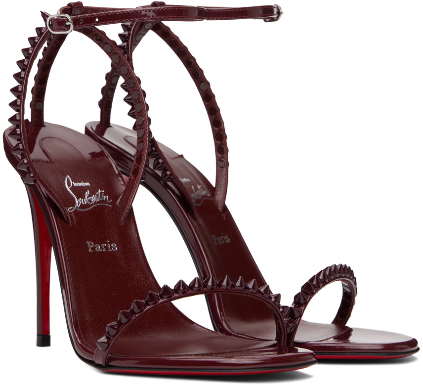 Christian Louboutin Burgundy So Me 100 Sandals Christian Louboutin