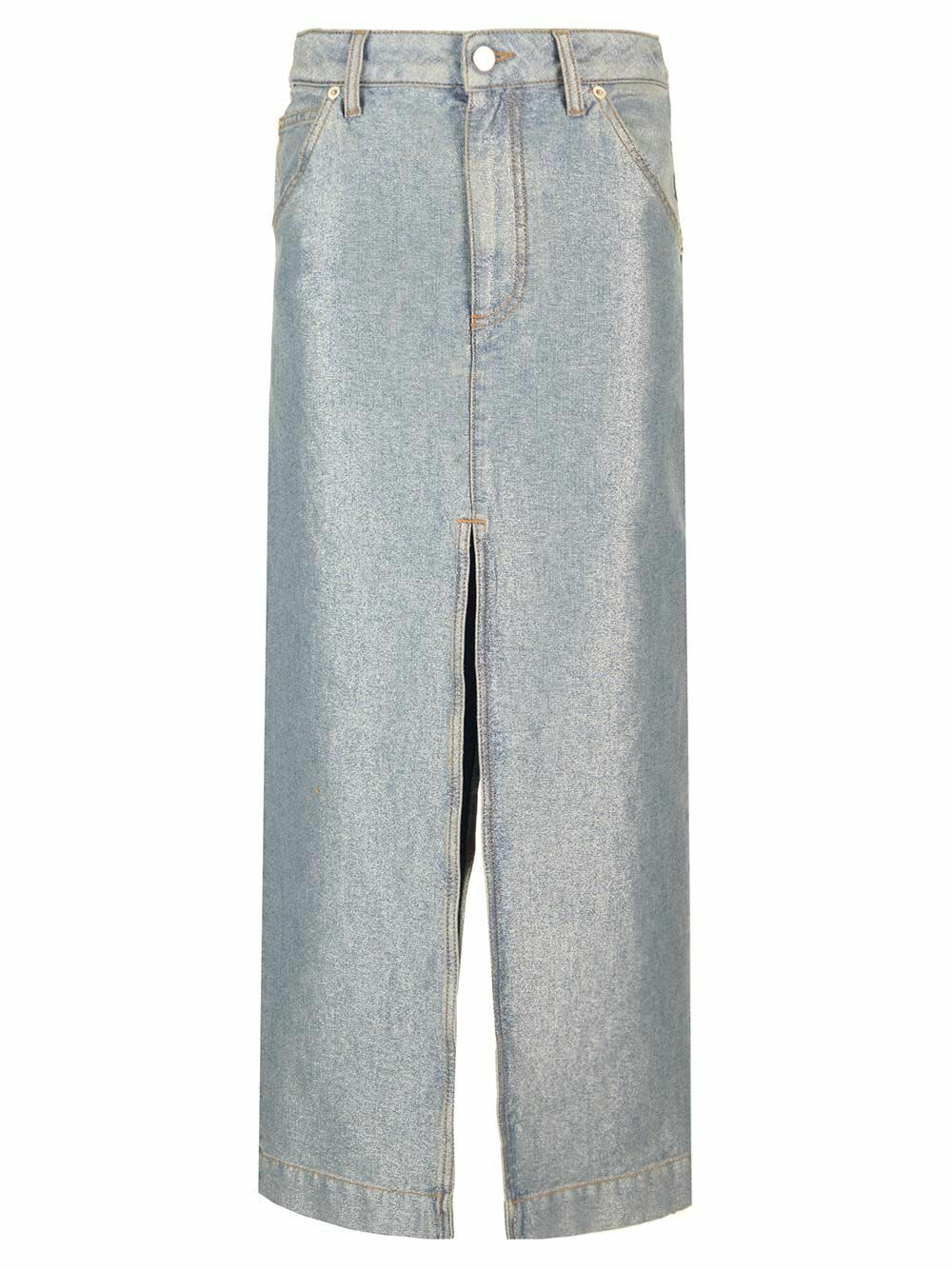 DARKPARK Lurex Denim Skirt DARKPARK