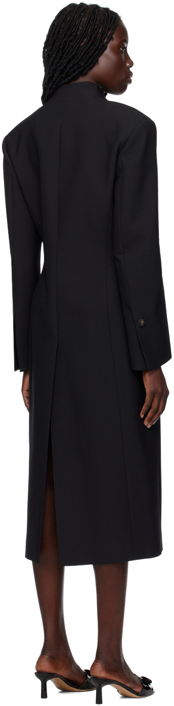 Ferragamo Black Button Coat Salvatore Ferragamo