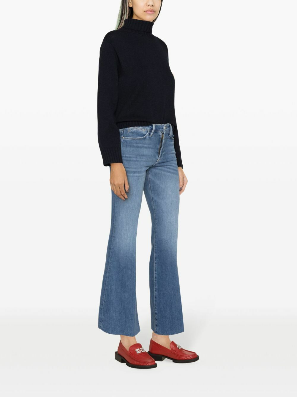 FRAME Blue Le Easy Flare Jeans Frame Denim