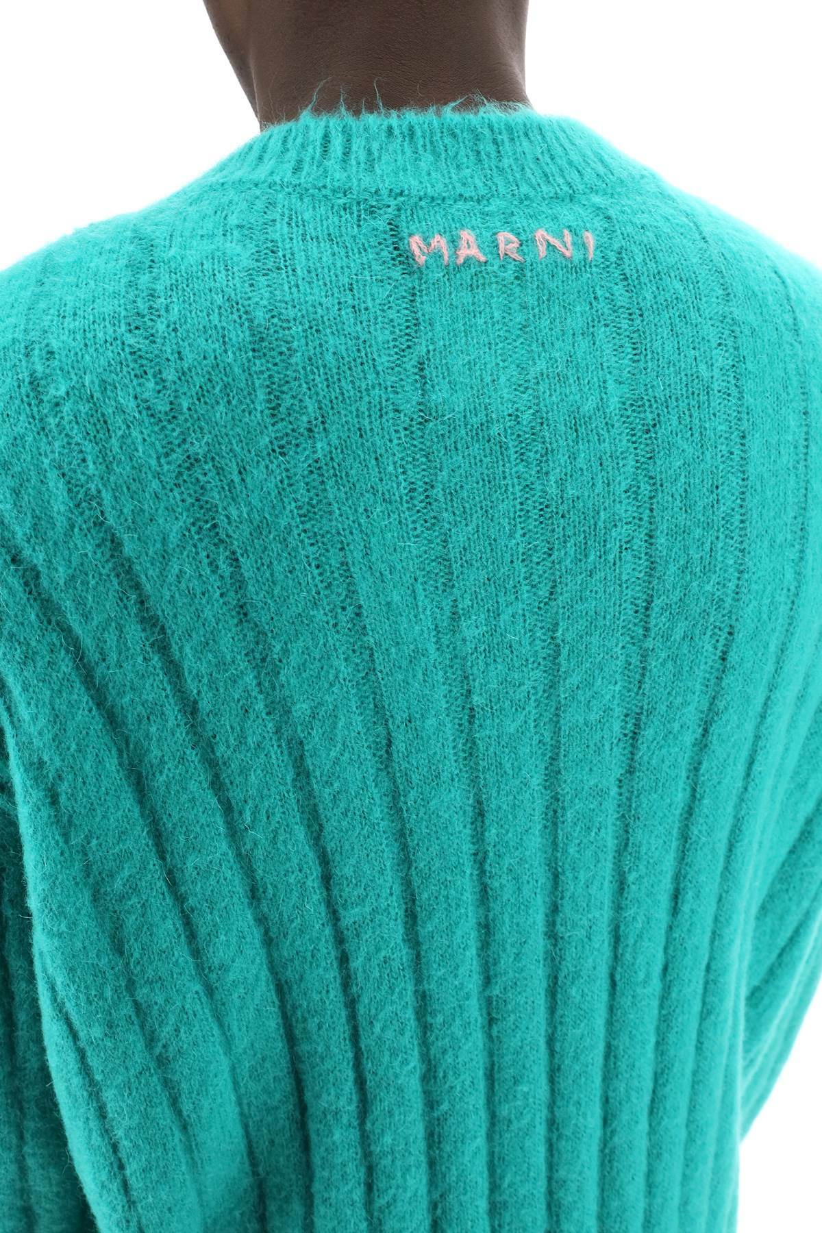 MARNI brushed mohair pul Green Marni