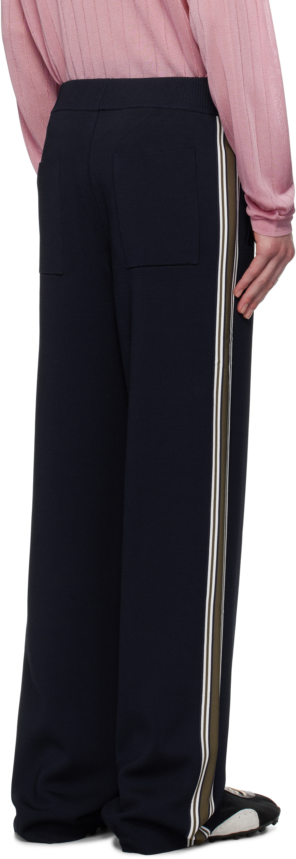 Wales Bonner Navy Tide Track Pants Wales Bonner
