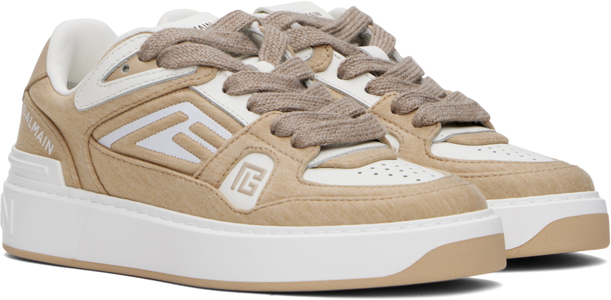 Balmain Tan B-Court Skate Sneakers Balmain