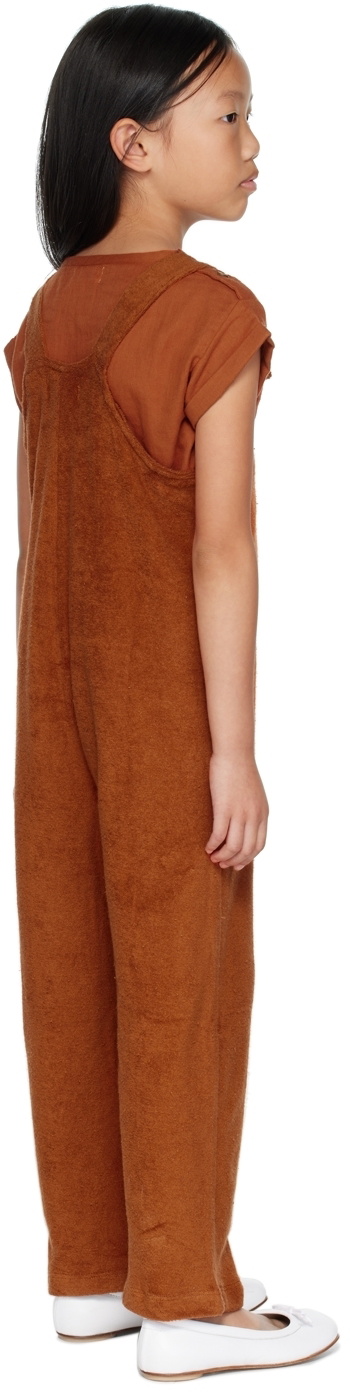 Coco Village Kids Orange Terry Jumpsuit