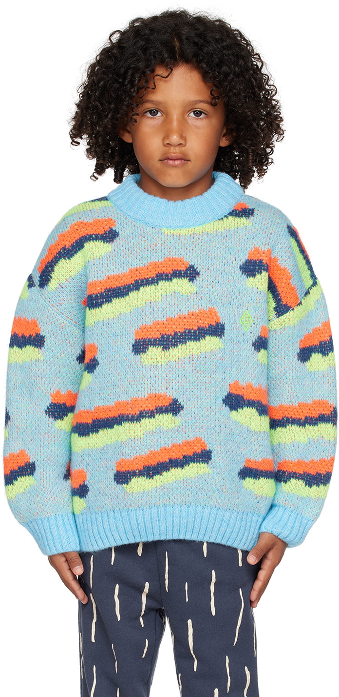 The Animals Observatory Kids Blue Bull Sweater The Animals