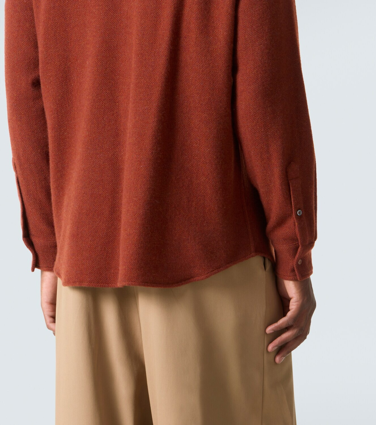 God's True Cashmere Cashmere shirt with sunstone God's True Cashmere