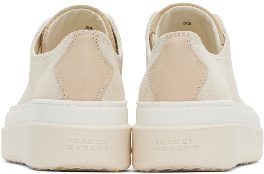Isabel Marant Beige Austen Sneakers Isabel Marant