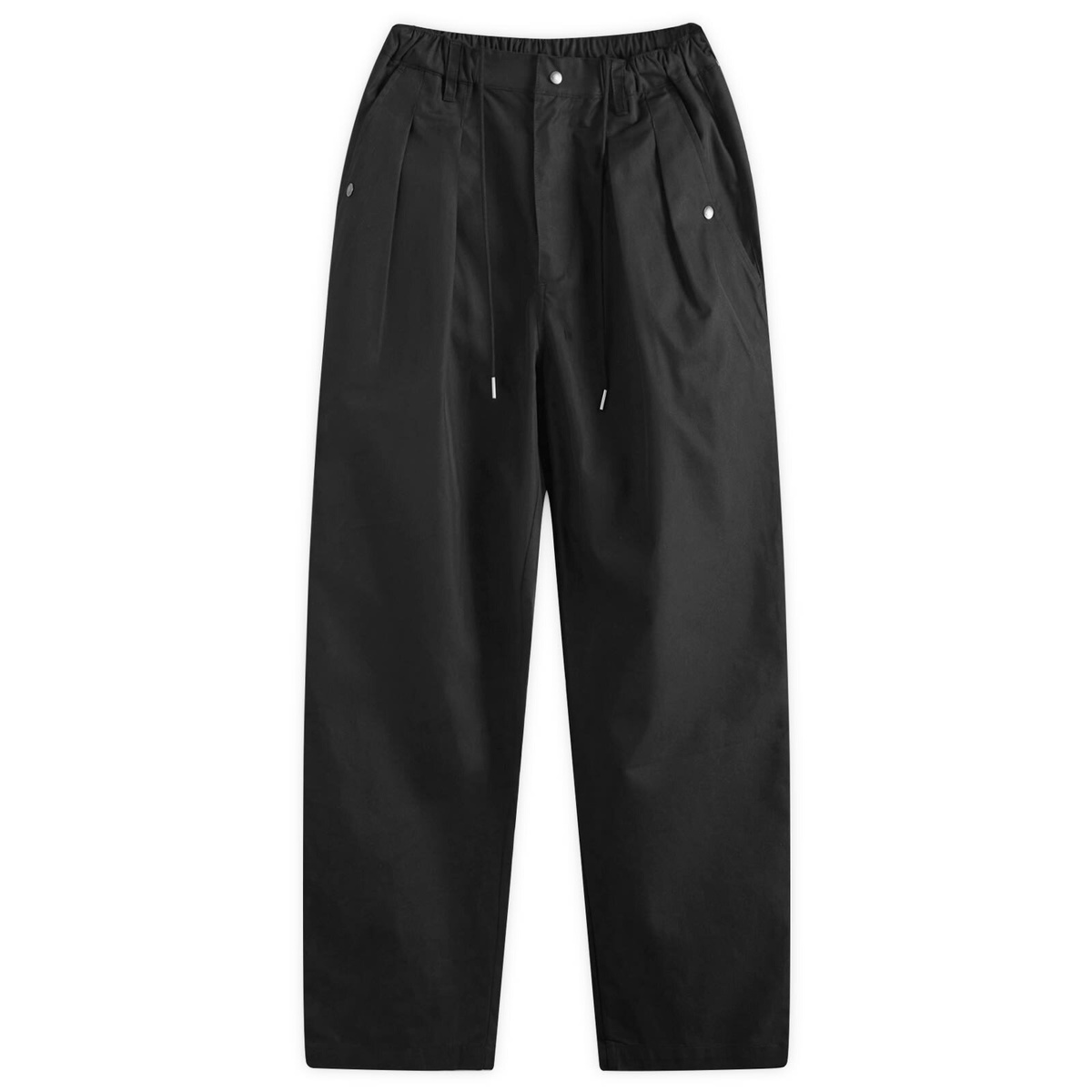 Uniform Bridge Men's AE Two Tuck Chino Pants in Black Uniform Bridge