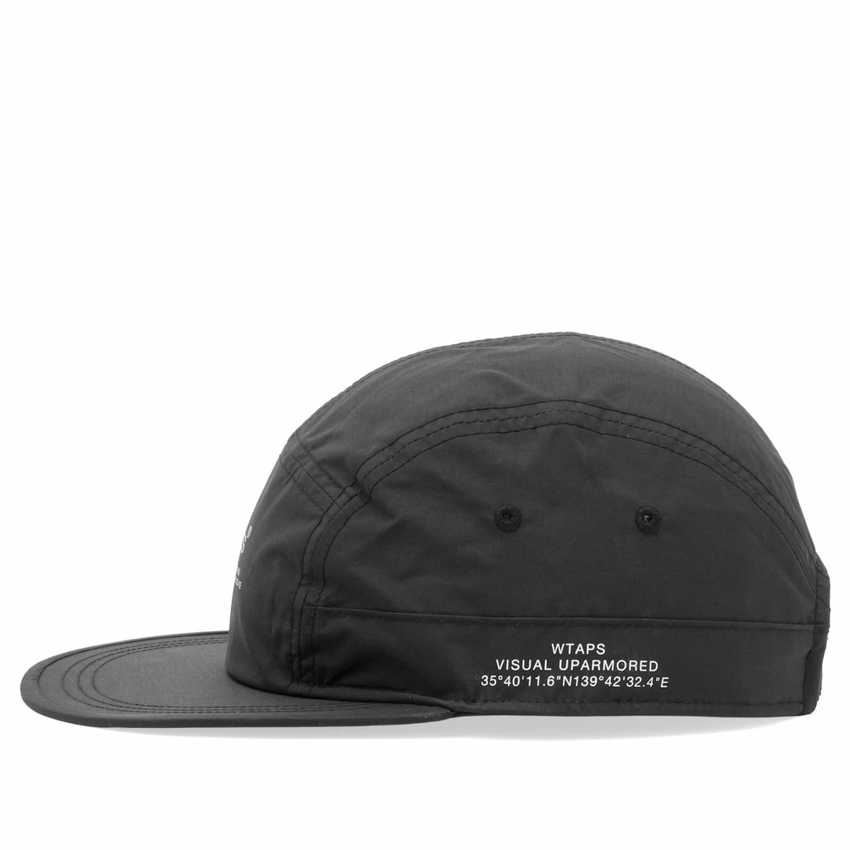 WTAPS Men's T-7 Pertex 5 Panel Cap in Black WTAPS