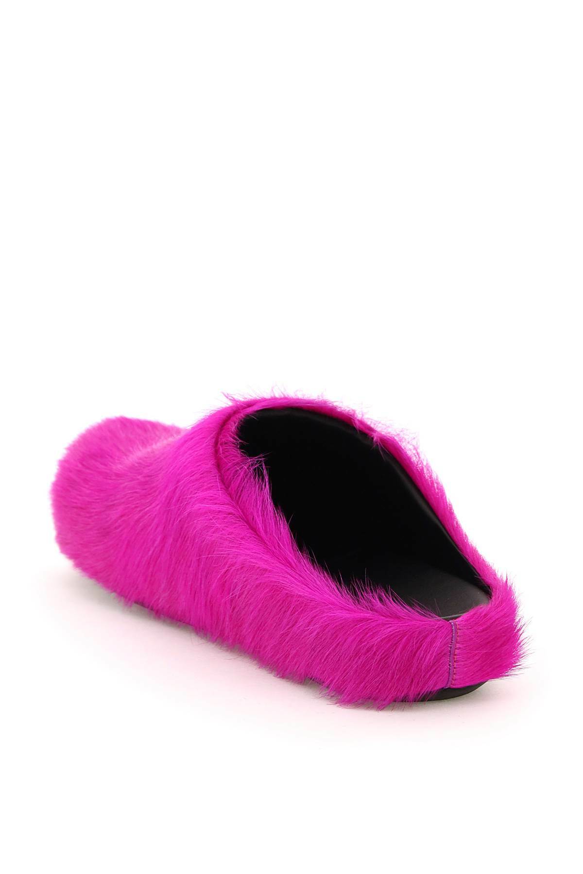 Marni Calf Fur Clogs Marni