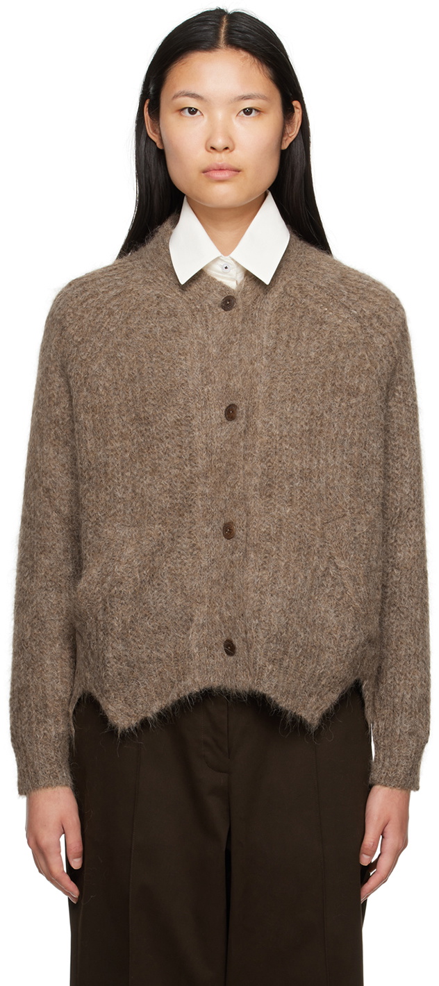 Cordera Taupe Buttoned Cardigan CORDERA