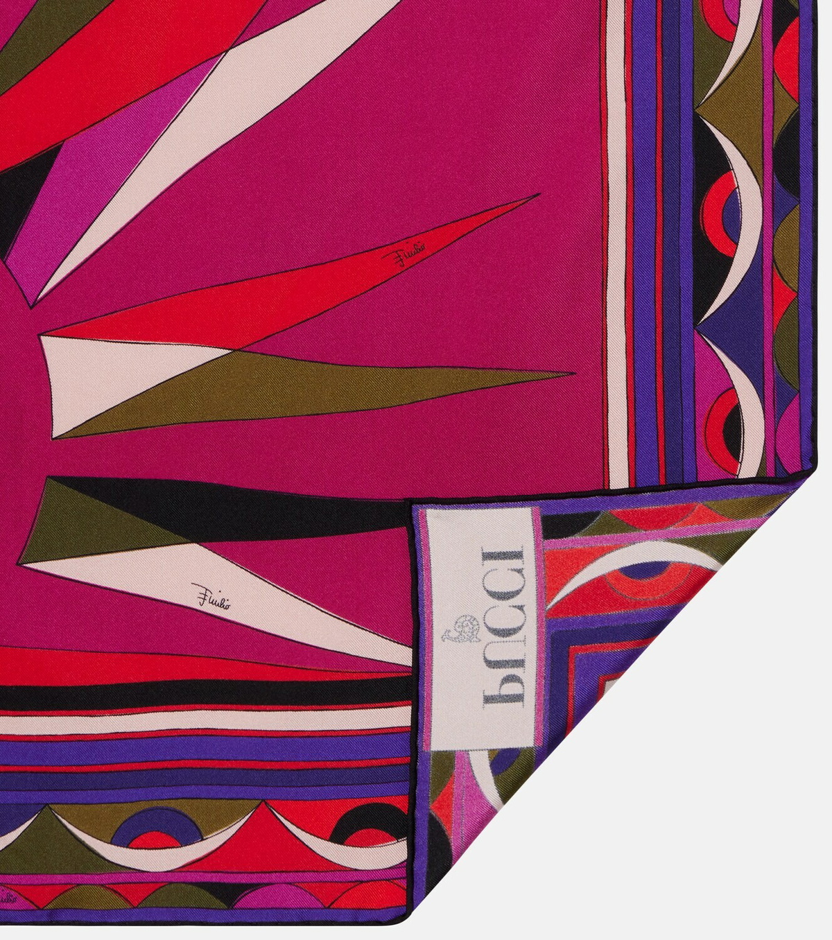 Pucci Hawaii silk twill scarf Emilio Pucci