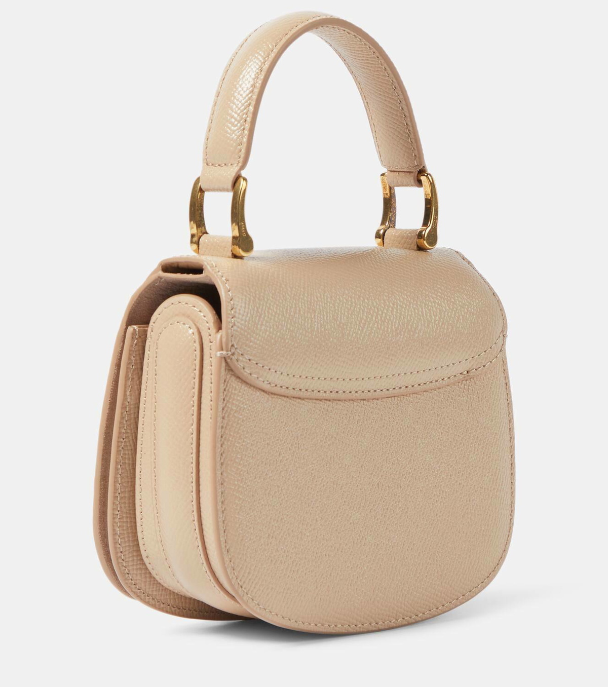 Ami Paris Logo leather shoulder bag AMI