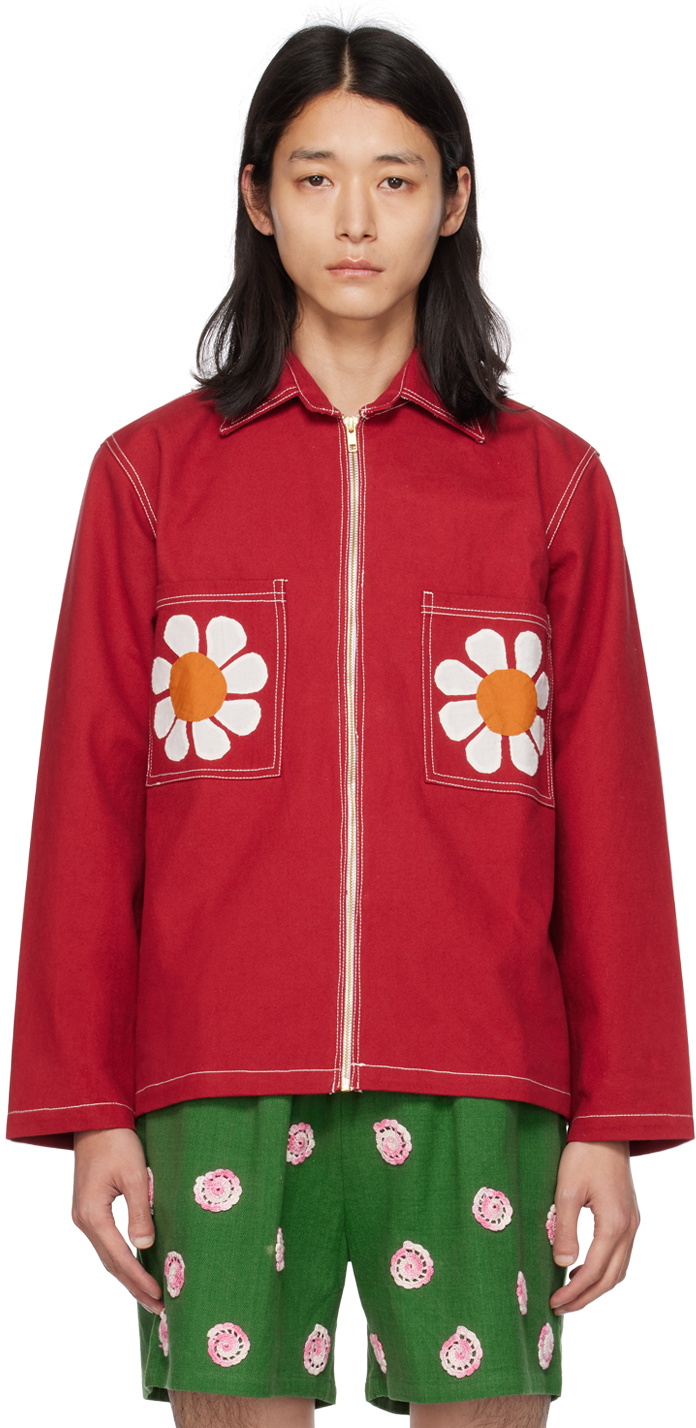 HARAGO Red Appliqué Jacket HARAGO