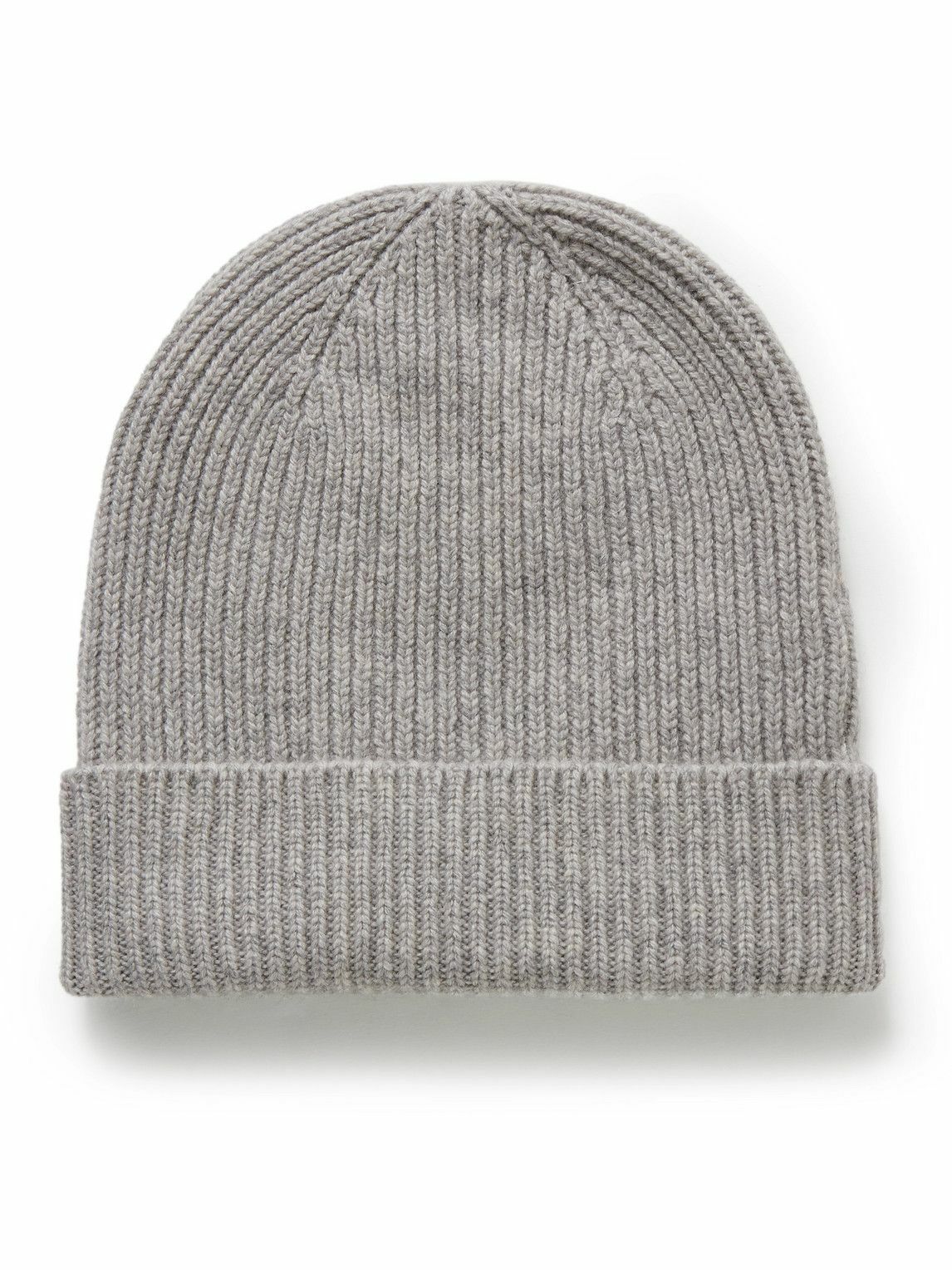 William Lockie - Ribbed Cashmere Beanie William Lockie
