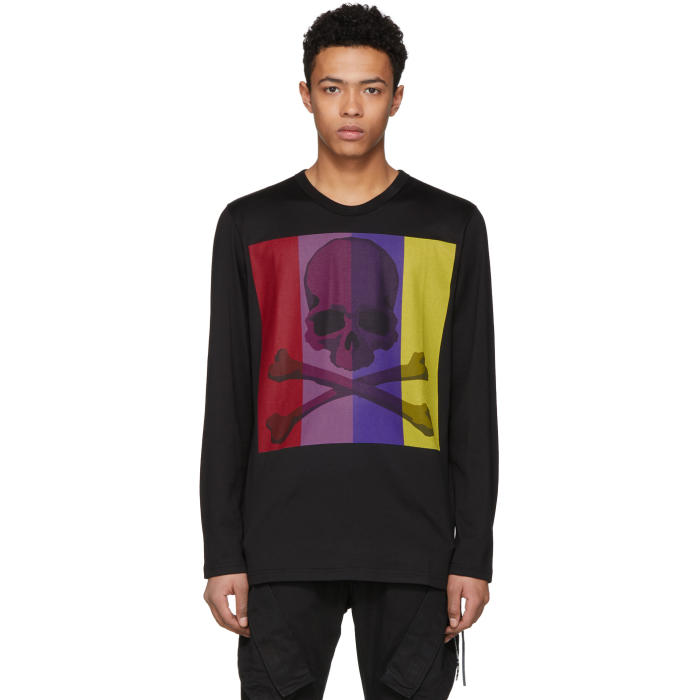 mastermind WORLD Black Long Sleeve Art Logo T-Shirt MASTERMIND WORLD