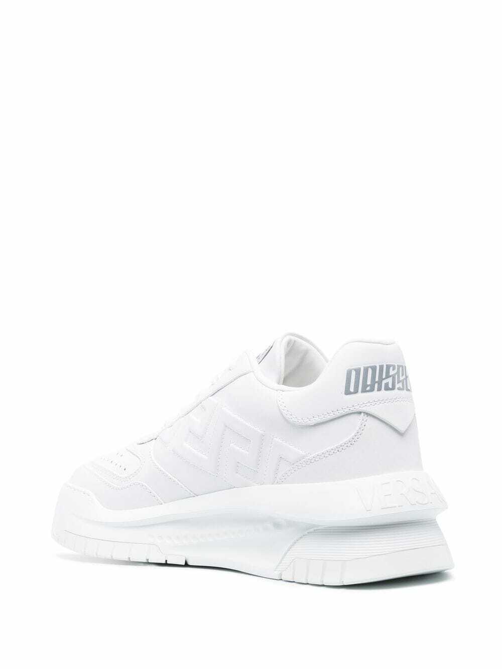 VERSACE - Odissea Greca Leather Sneakers Versace