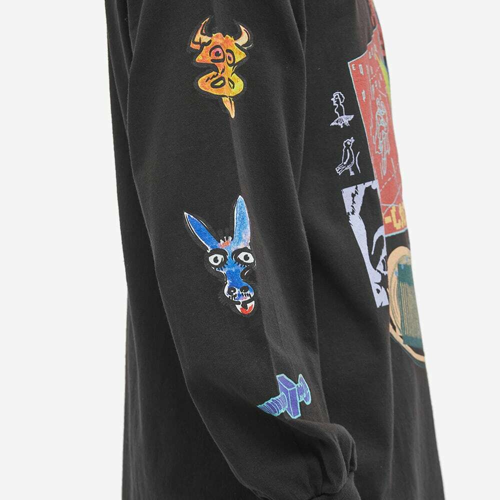 Flagstuff Men's Long Sleeve Galaxy T-Shirt in Black Flagstuff