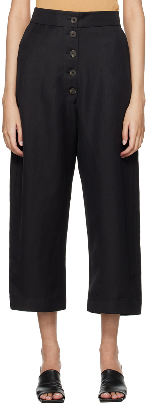 Studio Nicholson Black Cori Trousers Studio Nicholson