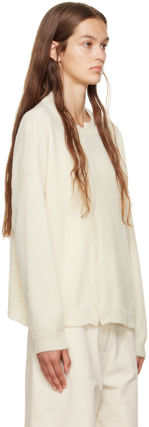 CORDERA Off-White Asymmetric Cardigan CORDERA
