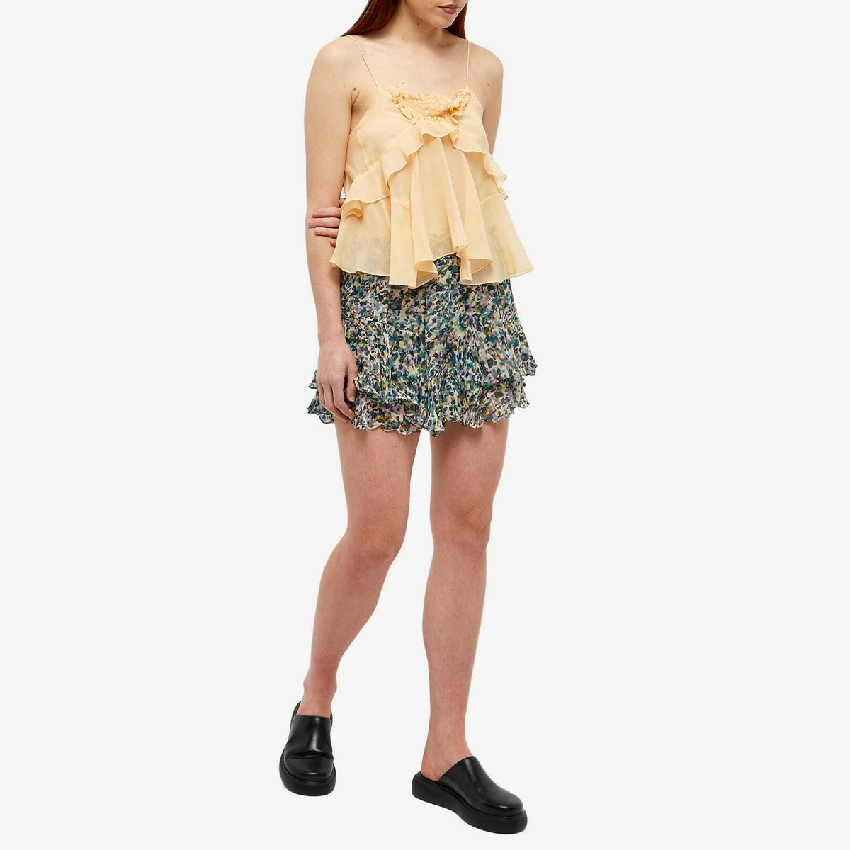 Isabel Marant Women's Silk Georgette Top in Sunshine Isabel Marant