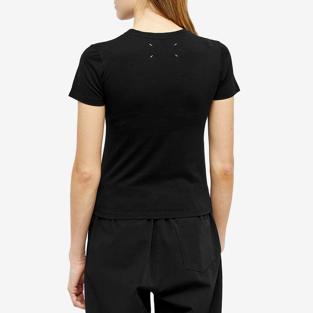 Maison Margiela Women's Fitted Numbers Logo T-Shirt in Black Maison ...